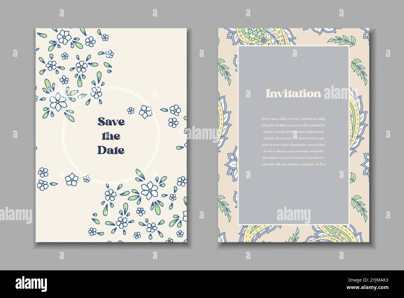 Two floral motifs Stock Vector Images - Alamy