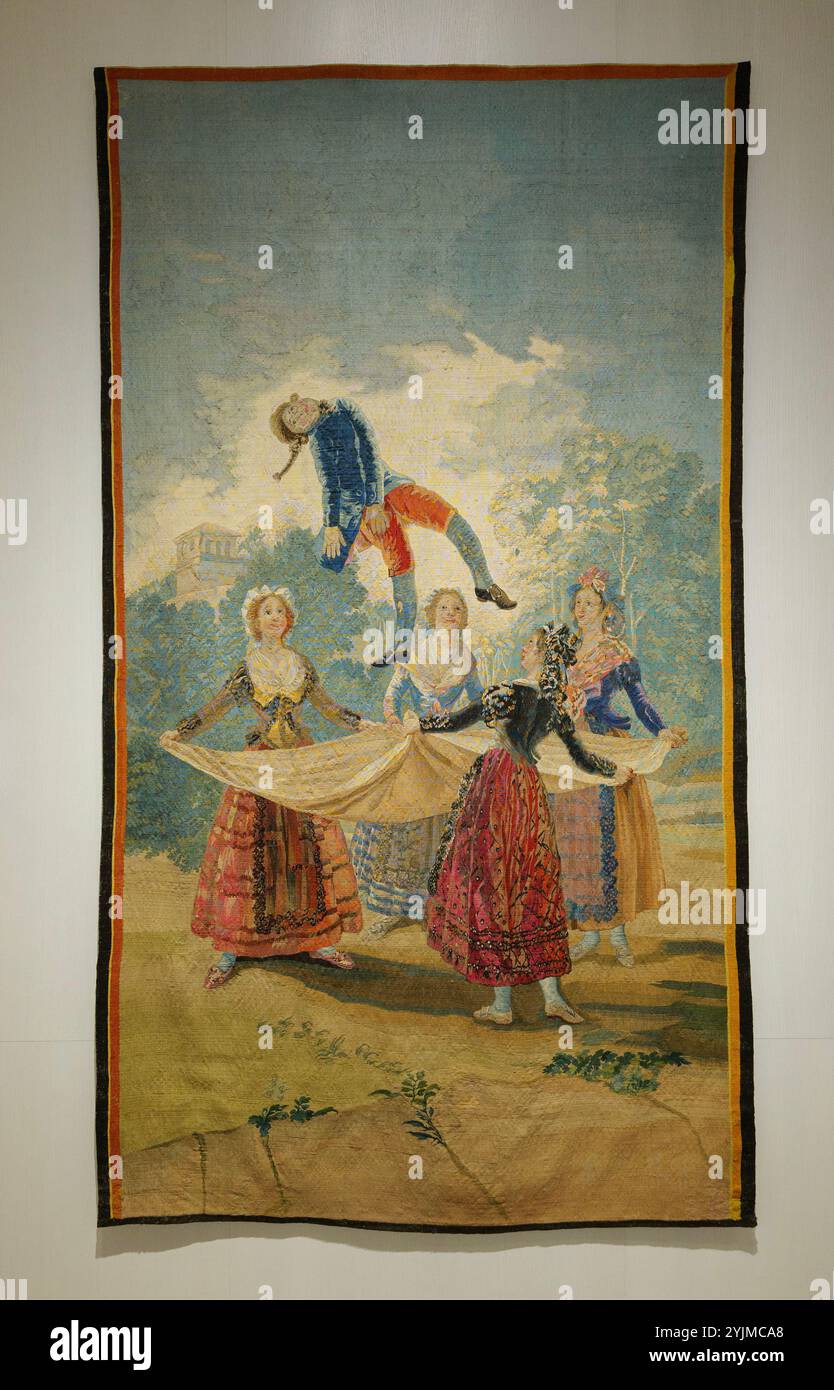 El Pelele, a tapestry designed by Francisco de Goya for El Escorial ...
