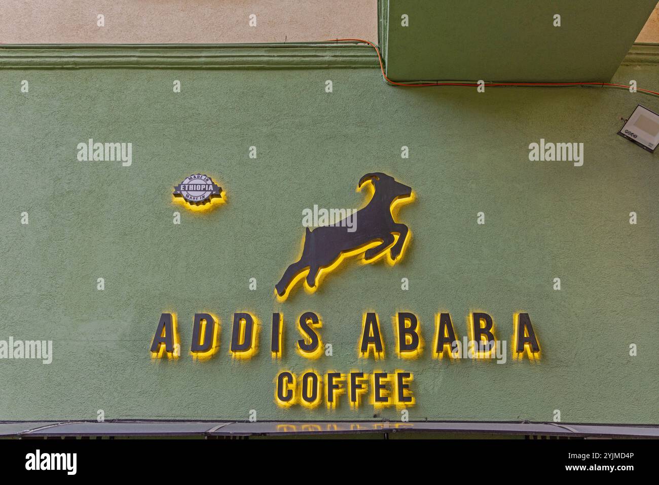 Istanbul, Turkey - October 18, 2023: Illuminated 3d Sign Addis Ababa ...