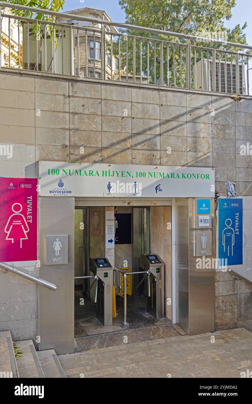 Istanbul, Turkey - October 20, 2023: Entrance With Turnstile Access to ...