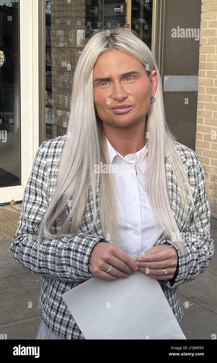 Samantha Morris outside Crook Civic Centre, County Durham, following ...