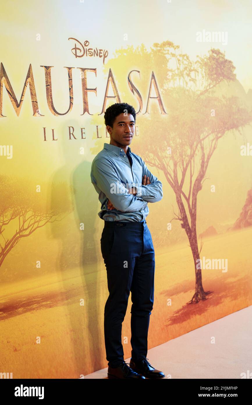 ROME, ITALY - NOVEMBER 15: Alberto Boubakar attends the "Mufasa: The ...