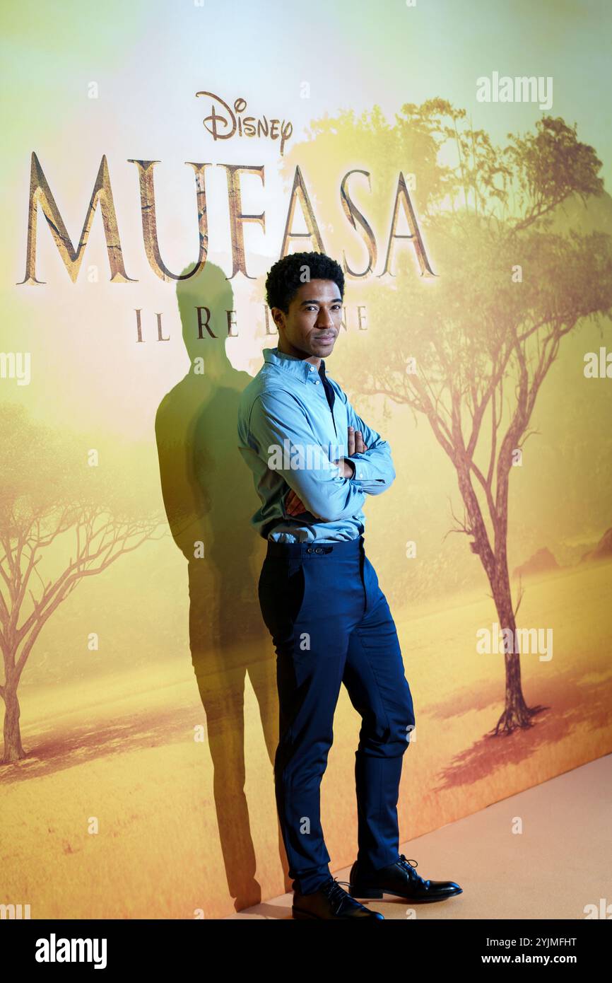 ROME, ITALY - NOVEMBER 15: Alberto Boubakar attends the "Mufasa: The ...