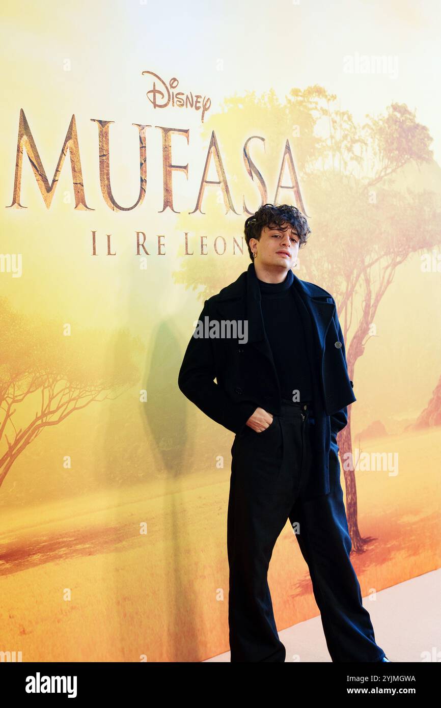 ROME, ITALY - NOVEMBER 15: Riccardo Suarez attends the "Mufasa: The ...