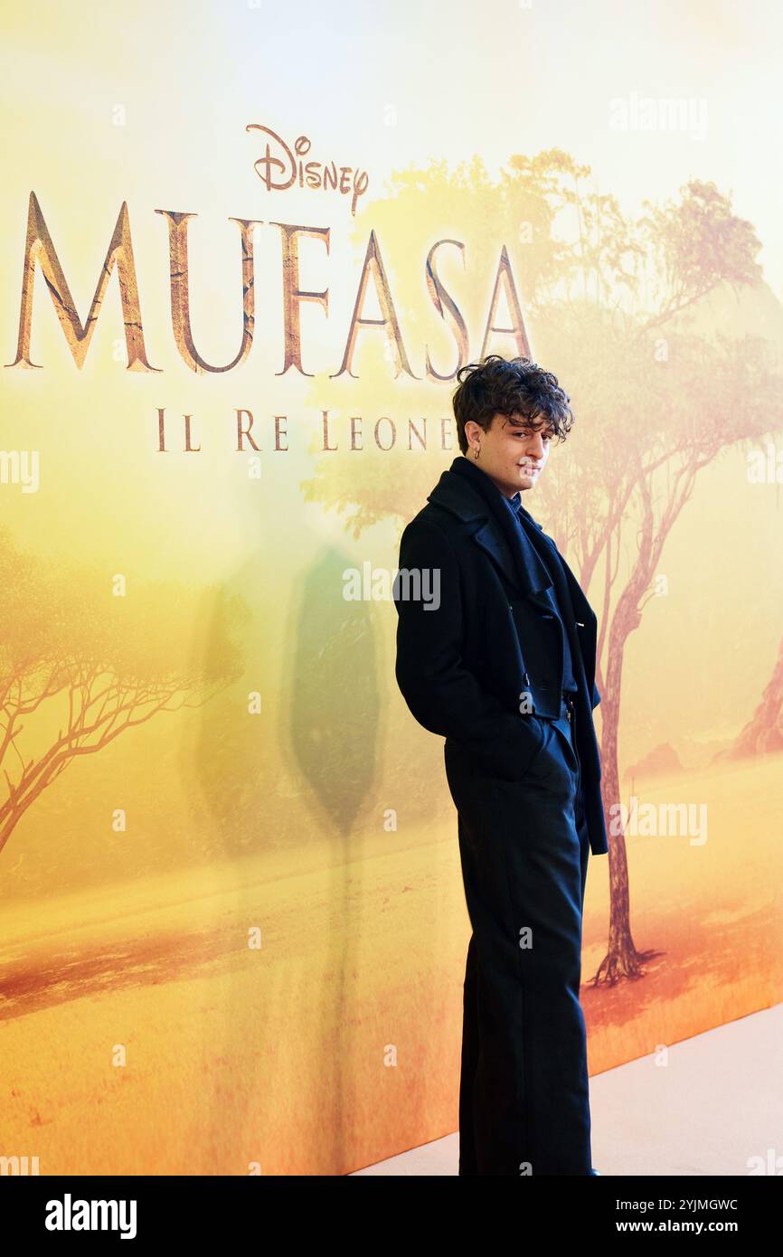 ROME, ITALY - NOVEMBER 15: Riccardo Suarez attends the "Mufasa: The ...