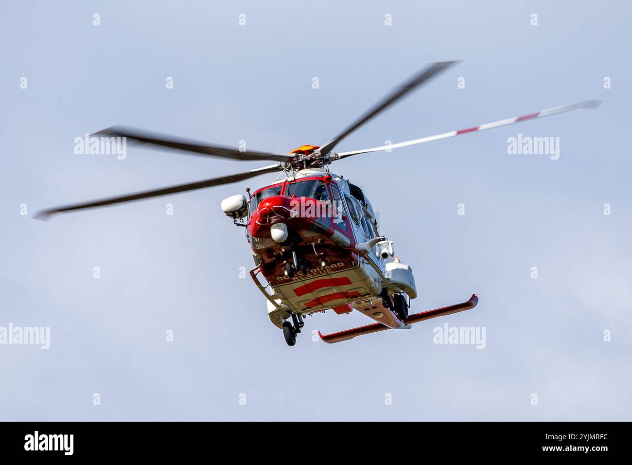 Helicopter Rescue Coastguard in flight Stock Photo - Alamy