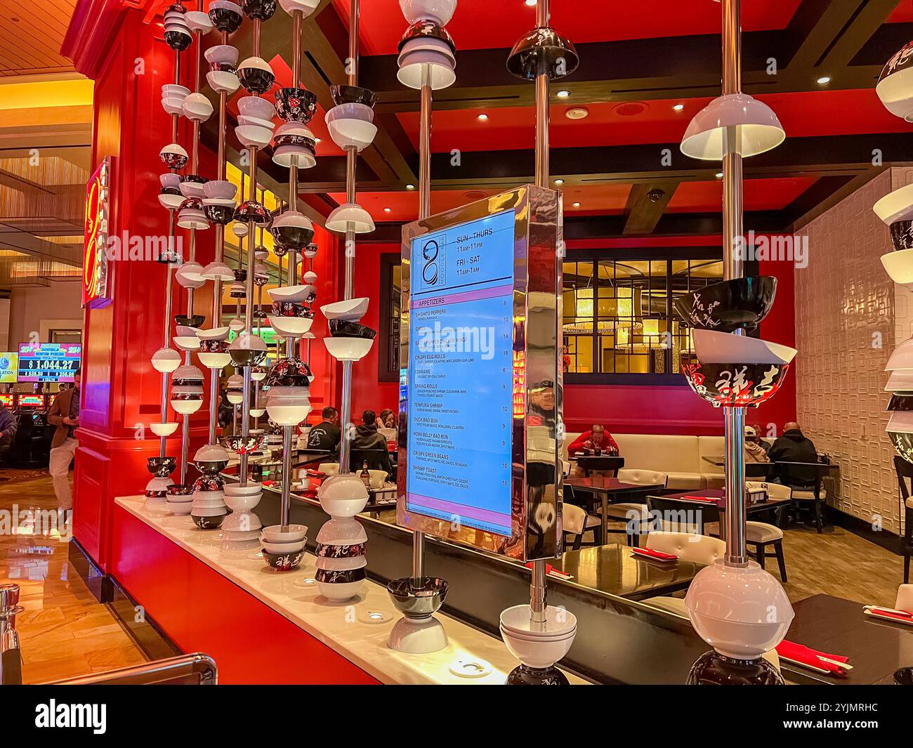 Modern Asian-Inspired Restaurant Interior at Red Rock Resort, Las Vegas ...