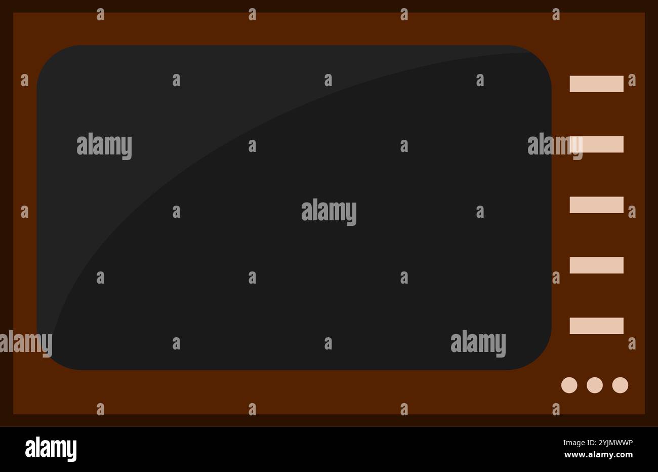 Classic Brown Vintage Television Set Design Stock Vector Image & Art ...