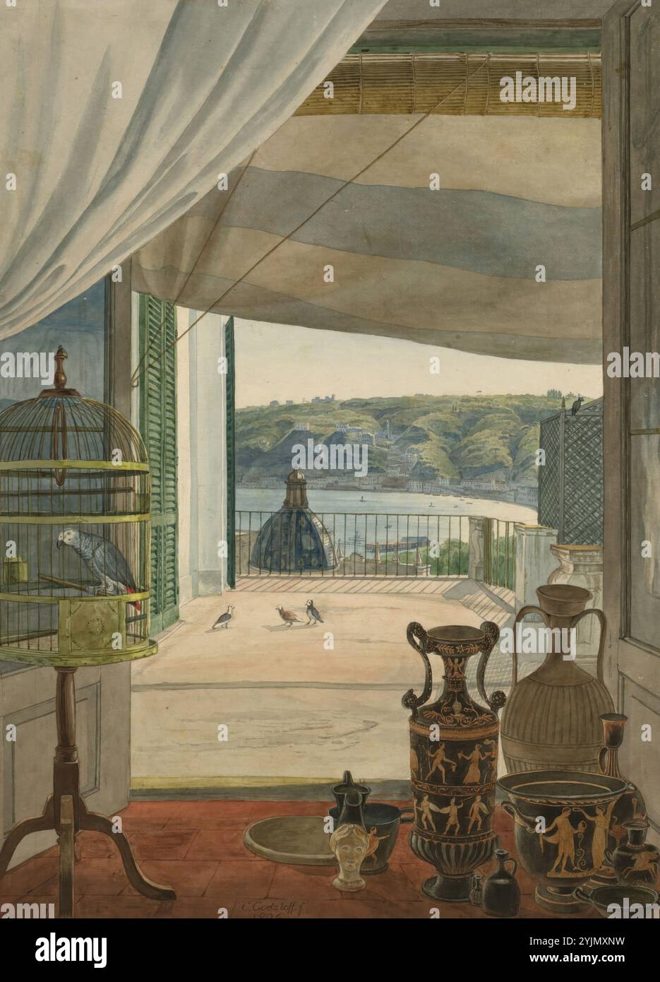 With borderlines in brush and black ink hi-res stock photography and ...