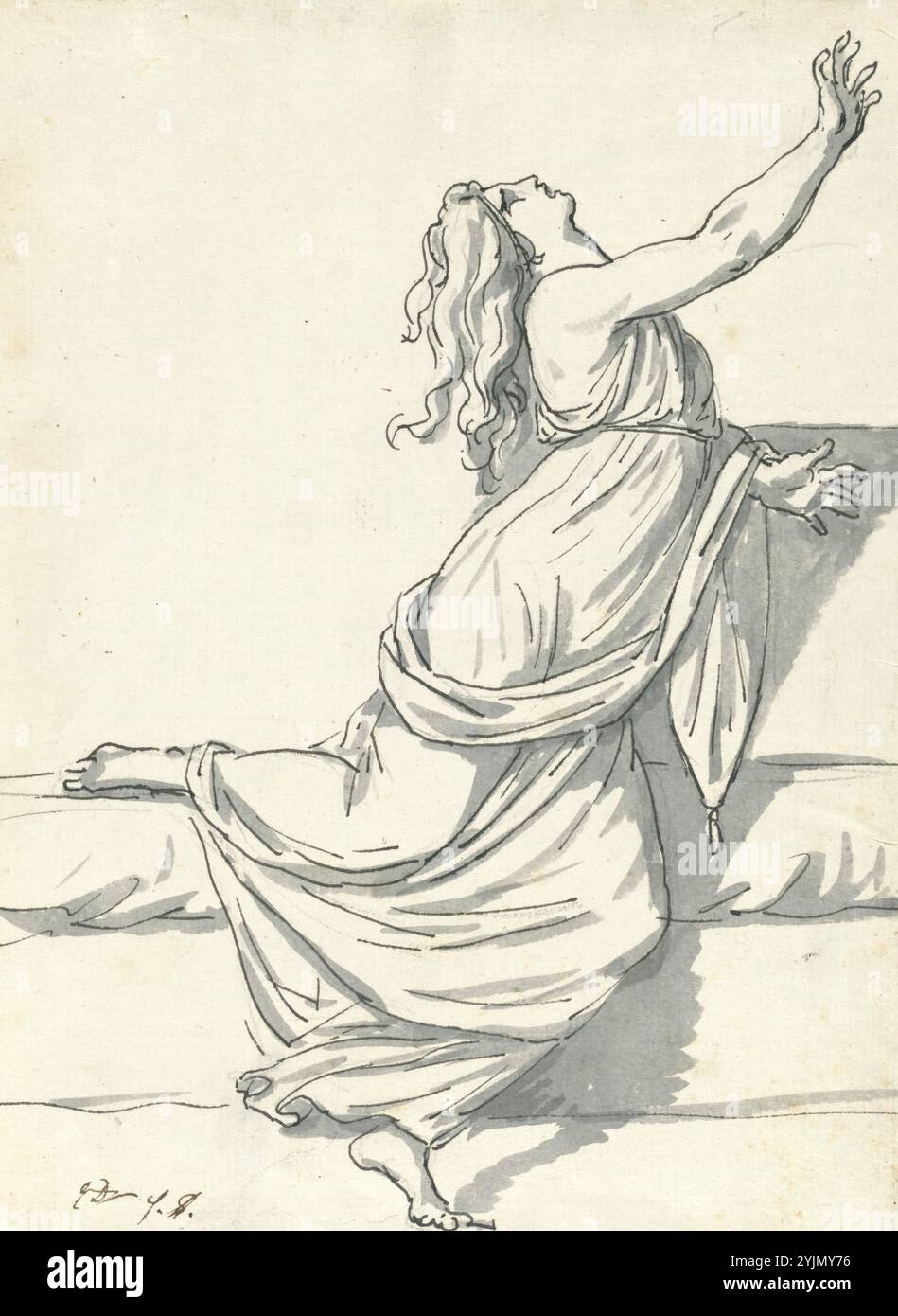 Woman head thrown back hi-res stock photography and images - Alamy