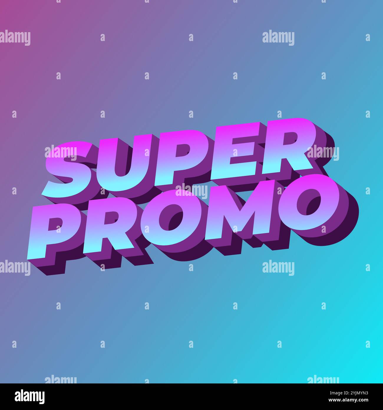 Super promo editable text effect with 3d vector design hi-res stock ...