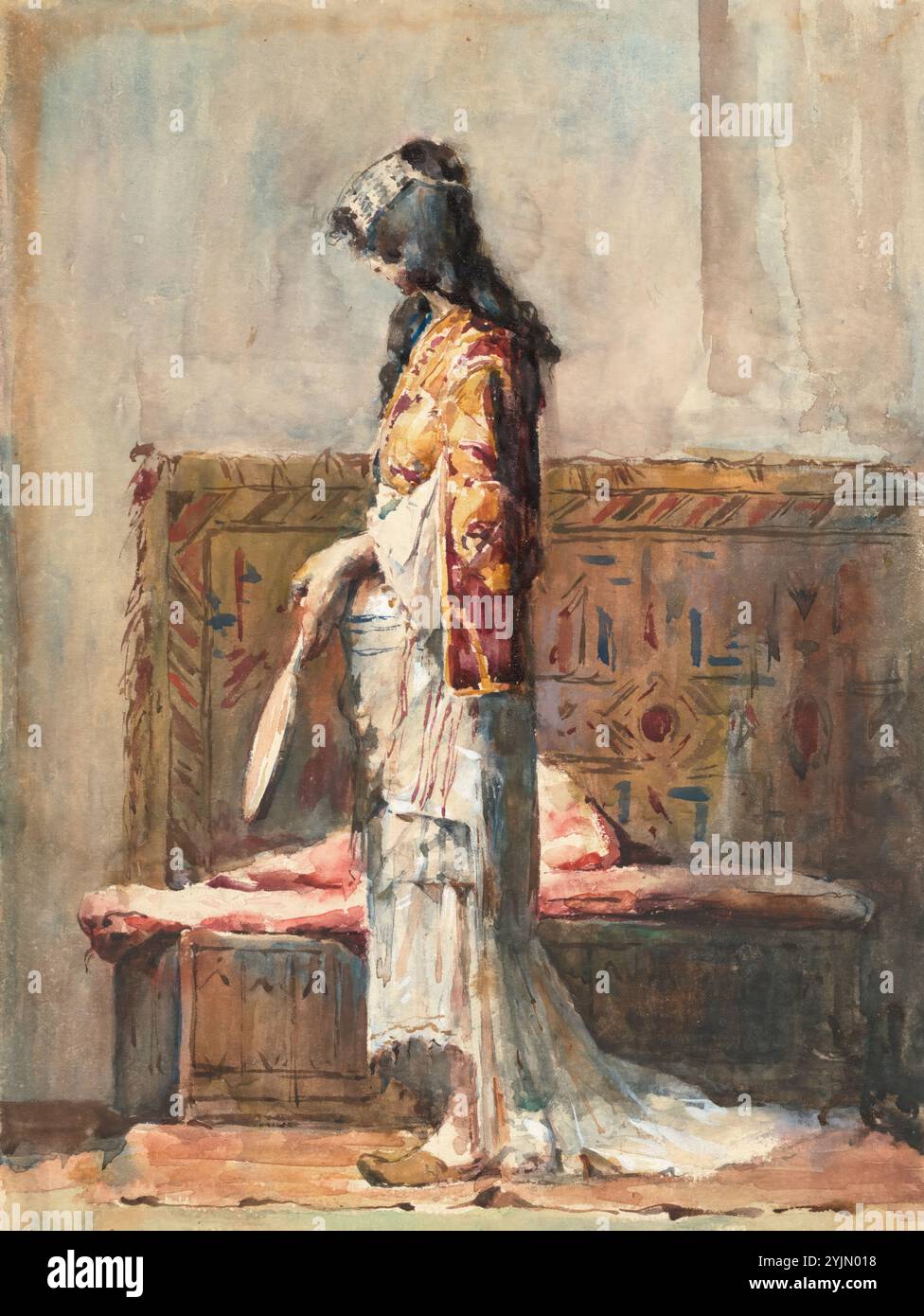 Mariano Fortuny Marsal, Spanish, 1838 - 1874, A Moroccan Woman in ...