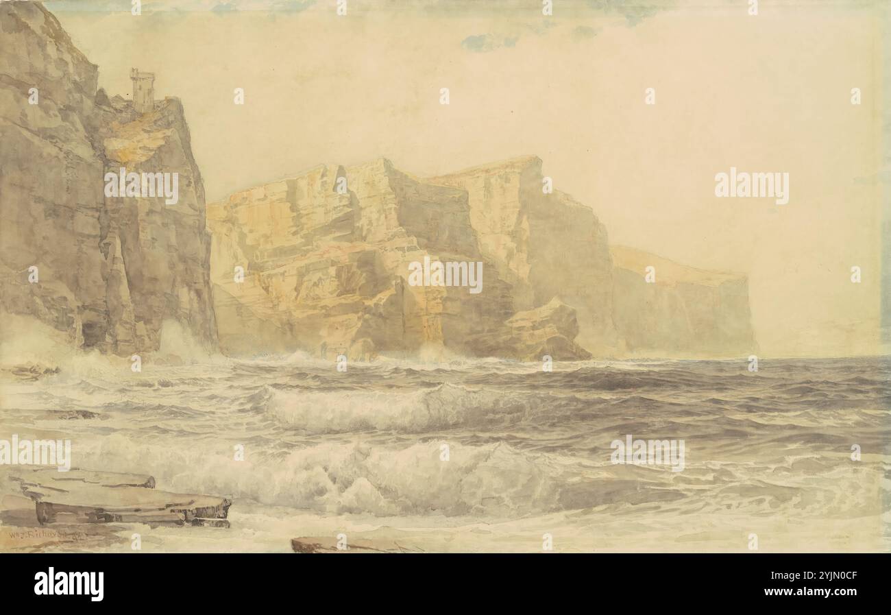 William Trost Richards, American, 1833 - 1905, Baldart Castle, Kilkee ...
