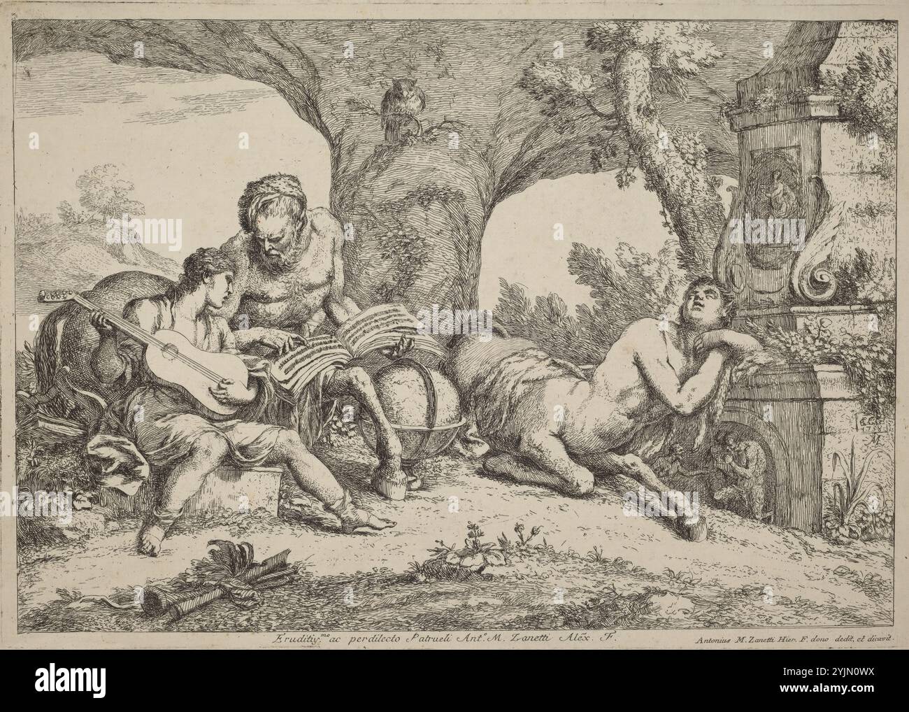Chiron teaching music to achilles hi-res stock photography and images ...