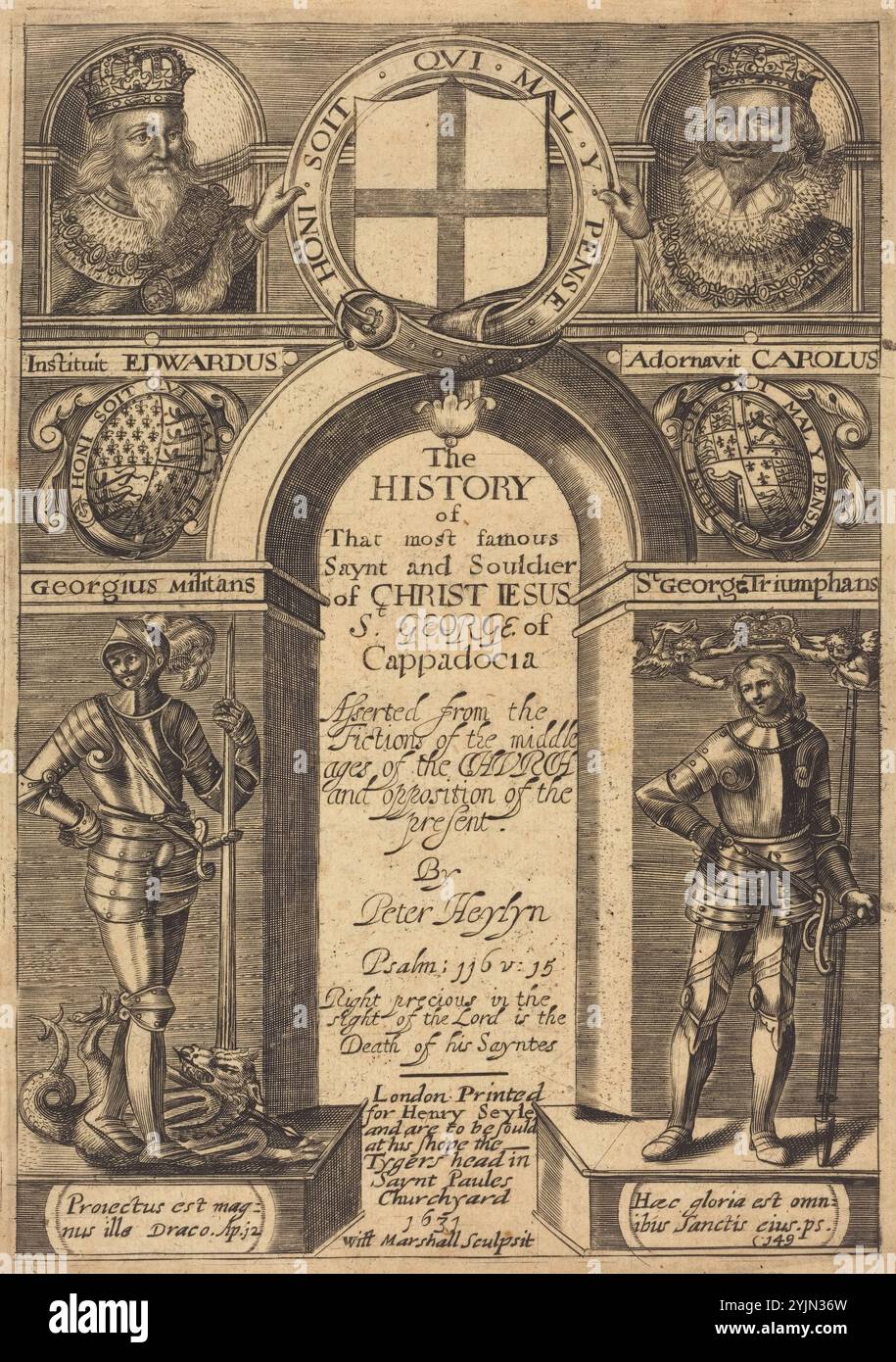 Edward Marshall, English, 1578 - 1675, Frontispiece for Peter Heylyn's 'The History of St ...
