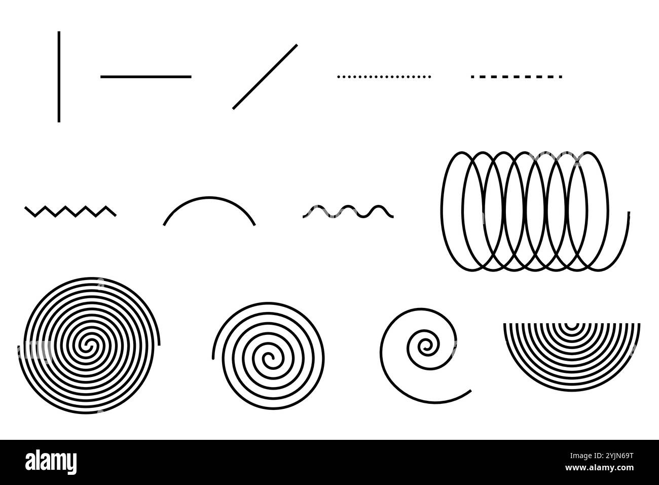 Types of geometric lines hi-res stock photography and images - Alamy
