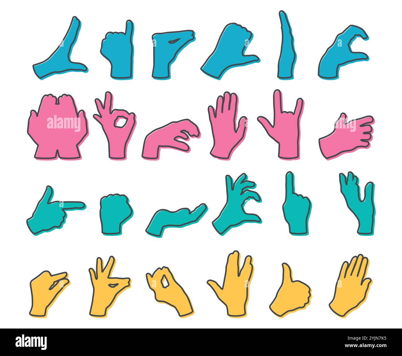 Hand finger pointing straight up Stock Vector Images - Alamy