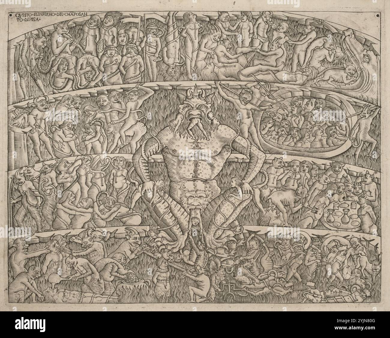 Italian 15th Century, The Inferno, after the Fresco in the Camposanto ...