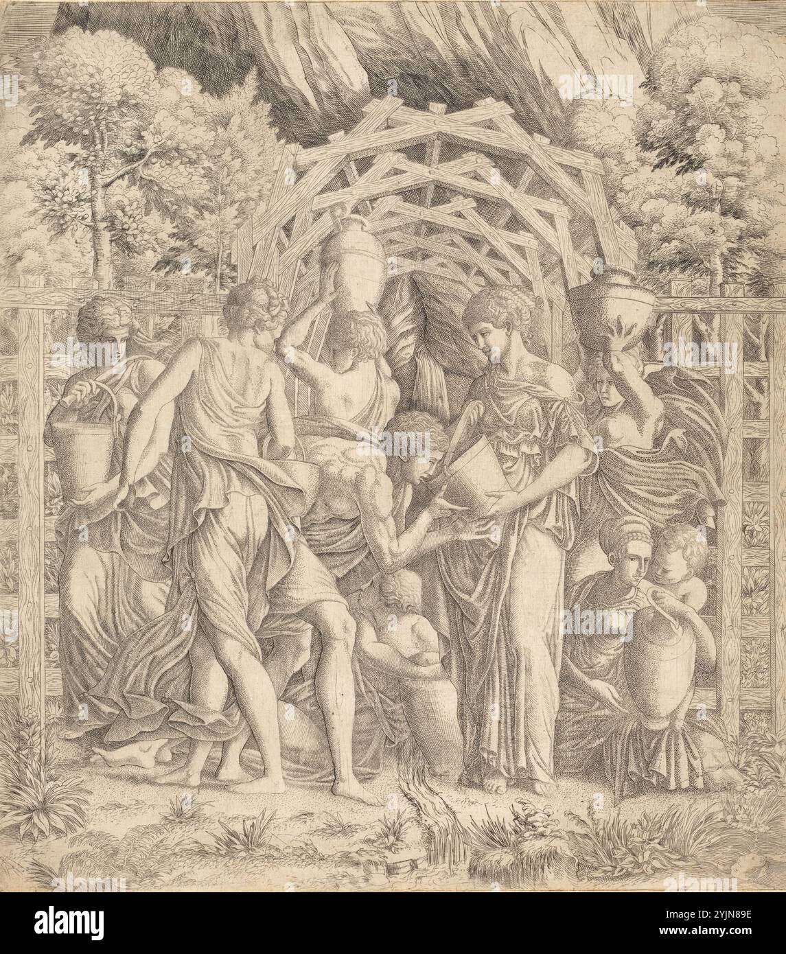 Francesco Primaticcio, Italian, 1504 - 1570, Young Man Drinking Water ...