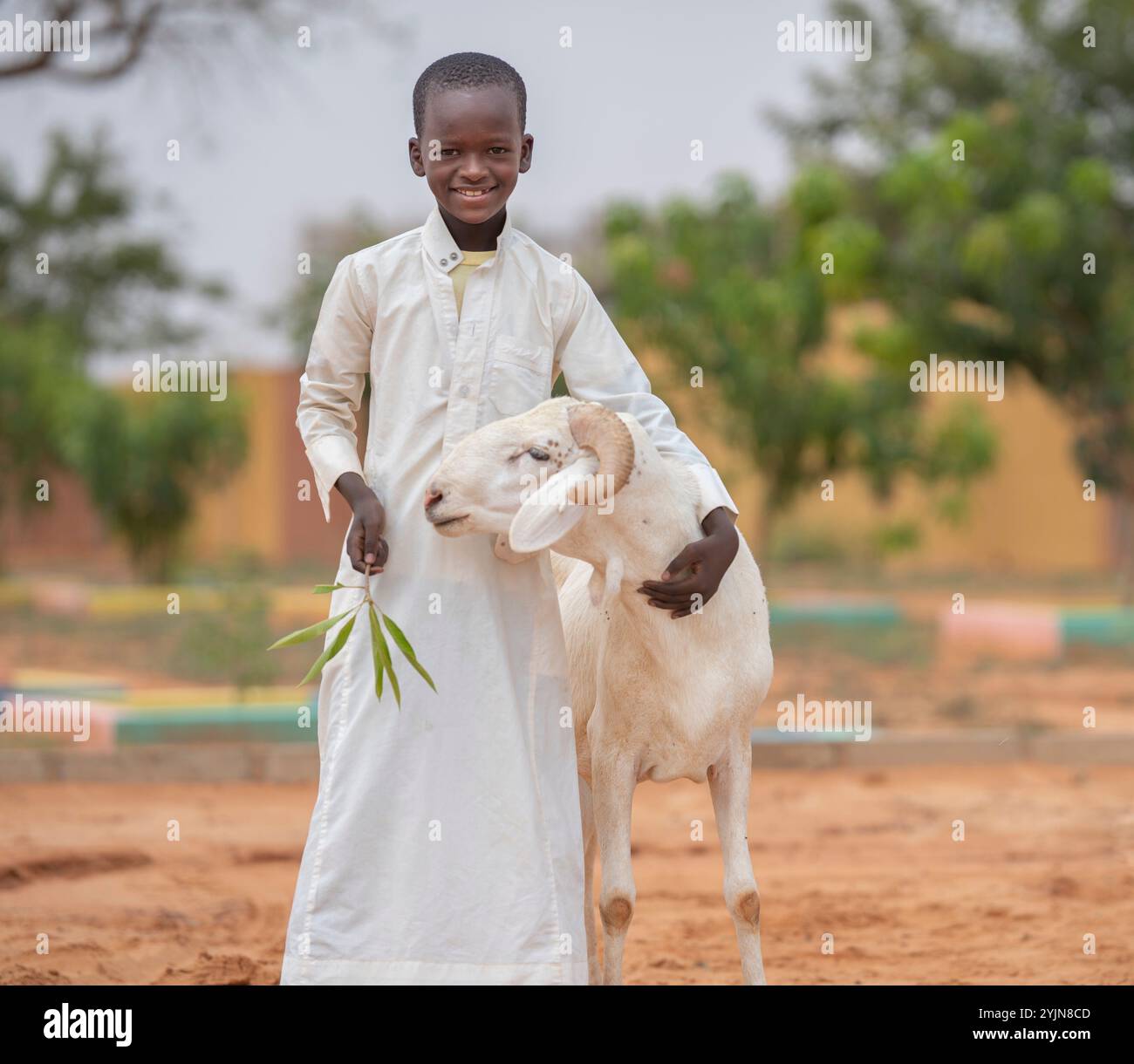Niamey, Niger -July 3 2018:Eid-al-Adha happiness of Muslims in africa ...