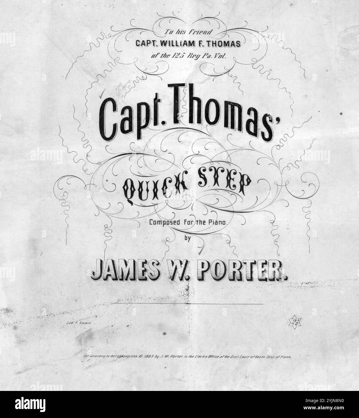 Capt. Thomas' quick step, Porter, James W. (composer), 1863., United ...