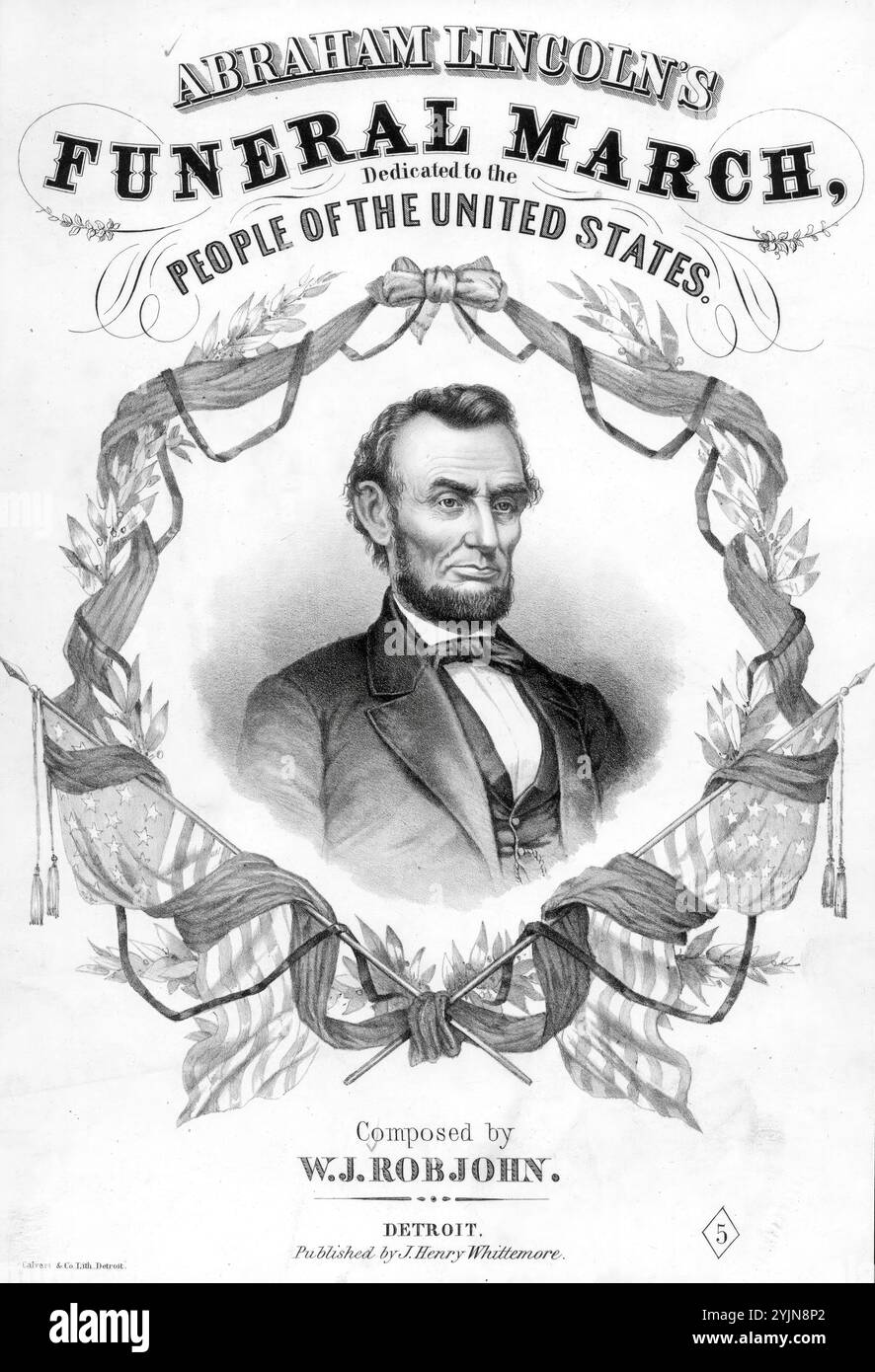 Abraham Lincoln's funeral march, Robjohn, W. J. (composer), J. Henry ...