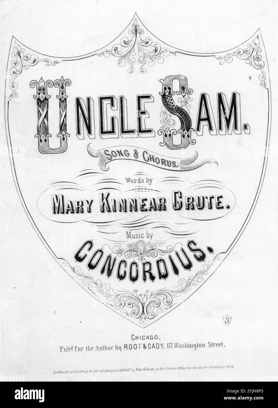 Uncle Sam, Grute, Mary Kinnear (lyricist), Concordius (composer), Root ...