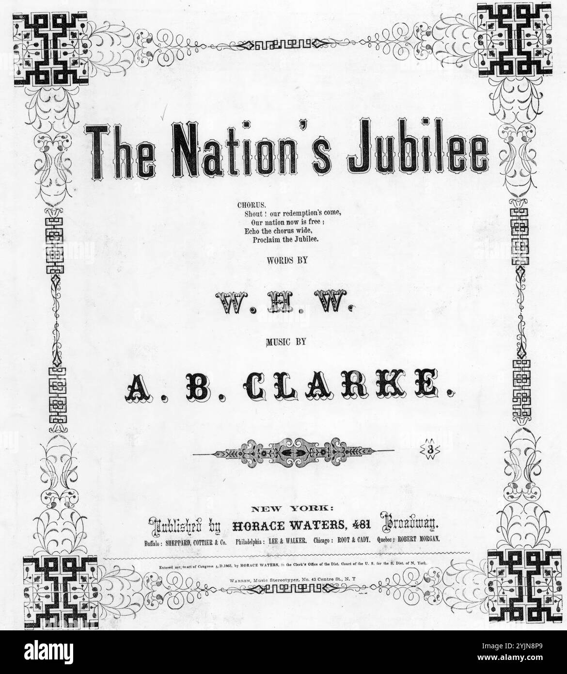 The Nation's jubilee, Clarke, A. B. (composer), W., W. H. (lyricist ...