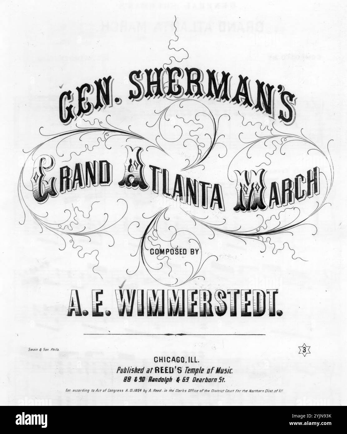 General Sherman's grand Atlanta march, Wimmerstedt, A. E. (composer ...