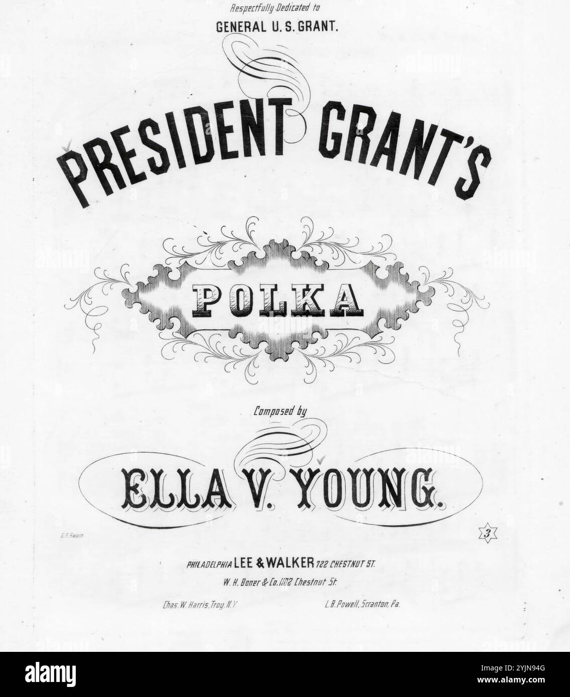 President Grant's polka, Young, Ella V. (composer), Lee & Walker ...