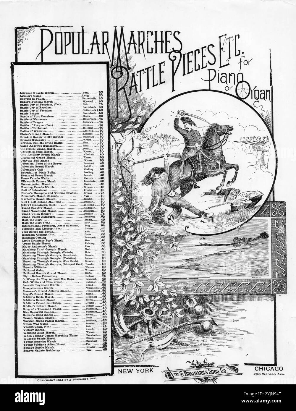 Marching thro' Georgia, Work, H. C. (composer), Mack, E. (arranger), S ...