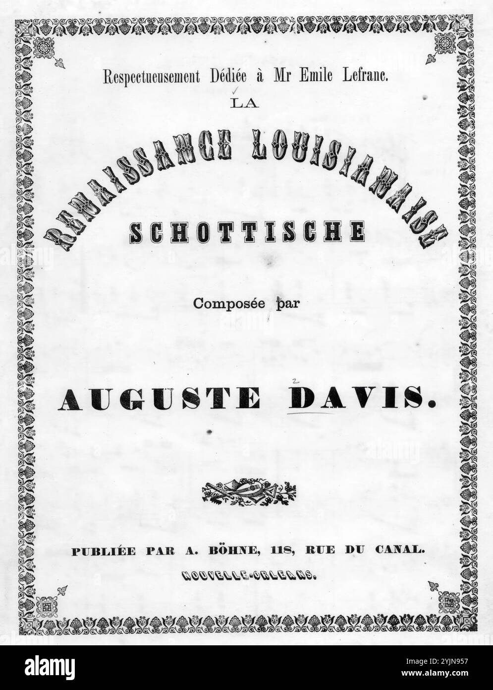 La renaissance Louisianaise, schottisch, Davis, Auguste (composer), A ...