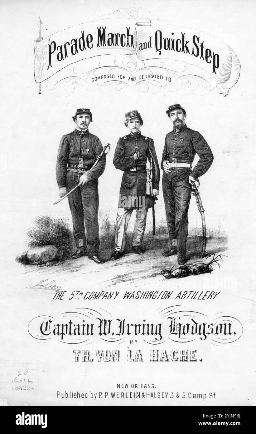 Grand parade march of the 5th Company Washington Artillery, von La ...