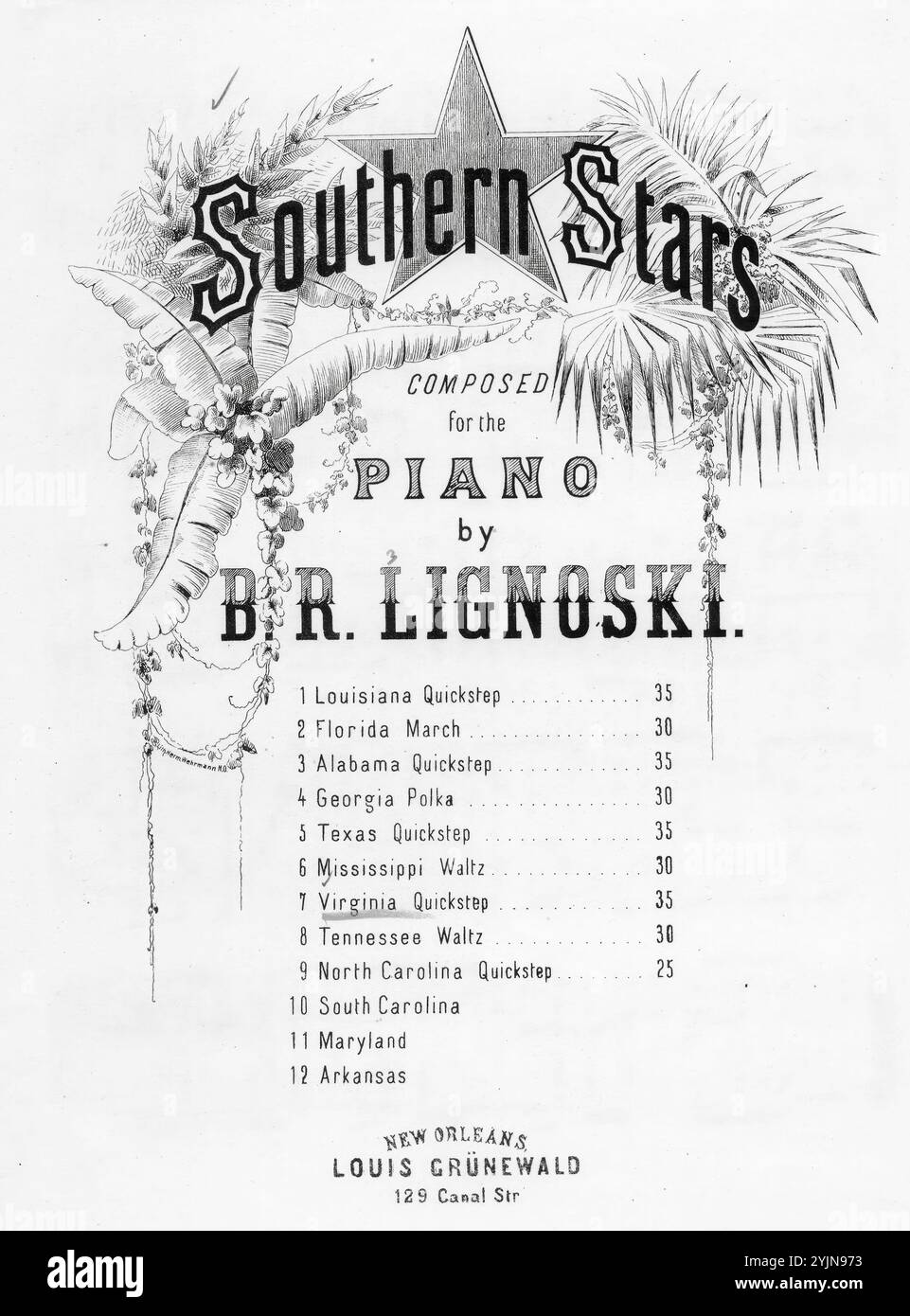 Virginia quick step, Lignoski, B. R. (composer), Louis Grunewald, New ...