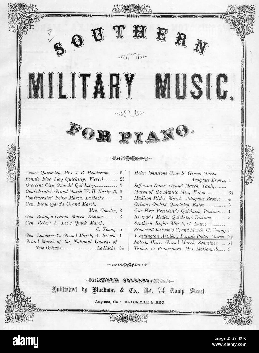 Washington artillery polka march hi-res stock photography and images ...