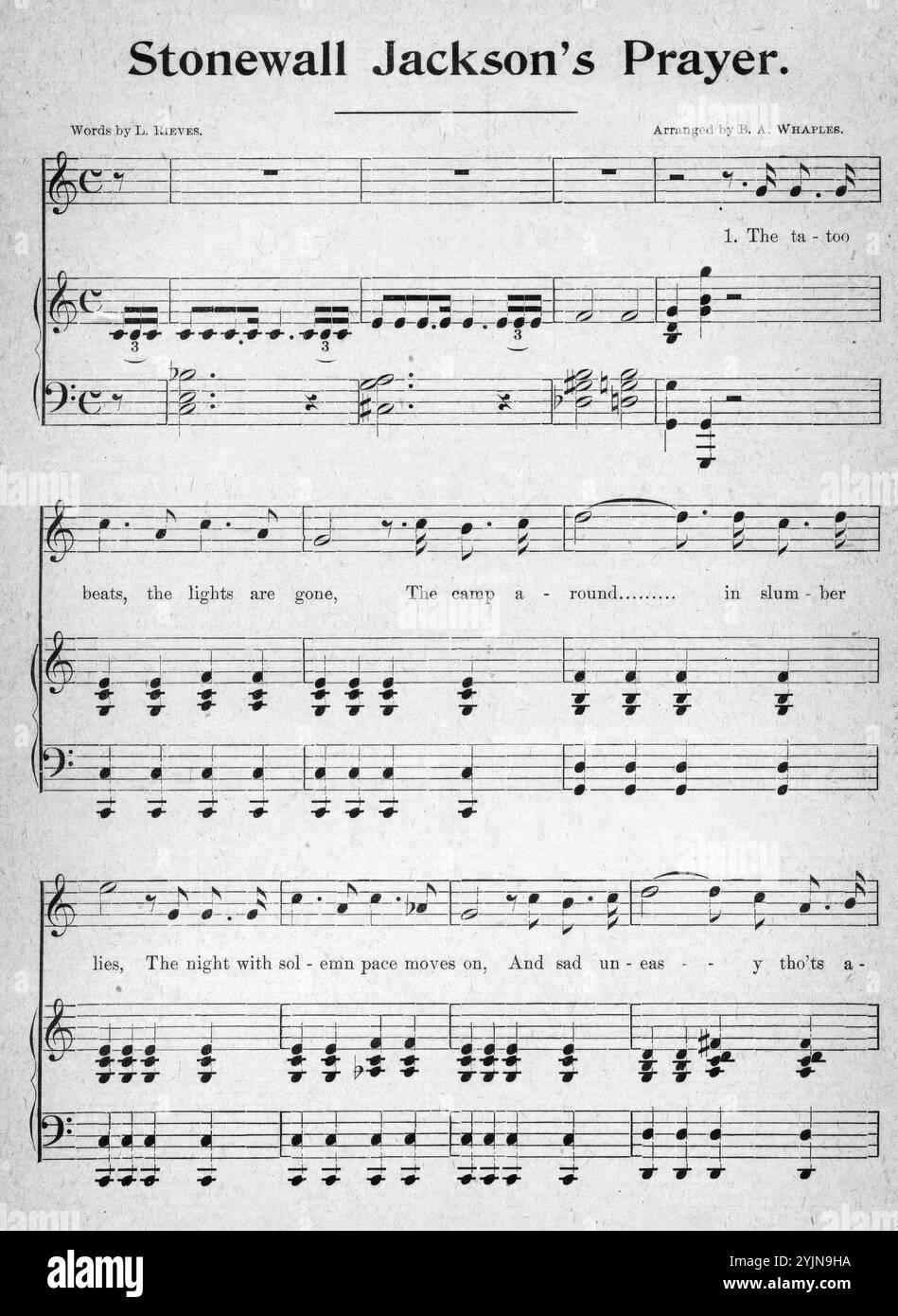 Stonewall jacksons prayer hi-res stock photography and images - Alamy