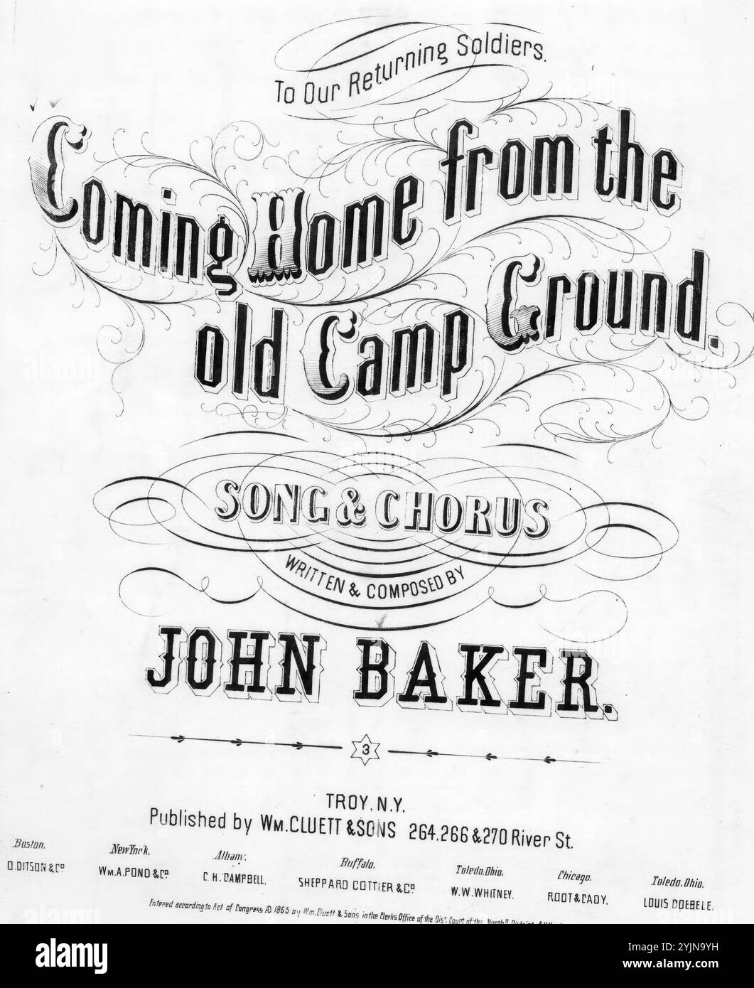 Coming home from the old camp ground, Baker, John (composer), Baker ...