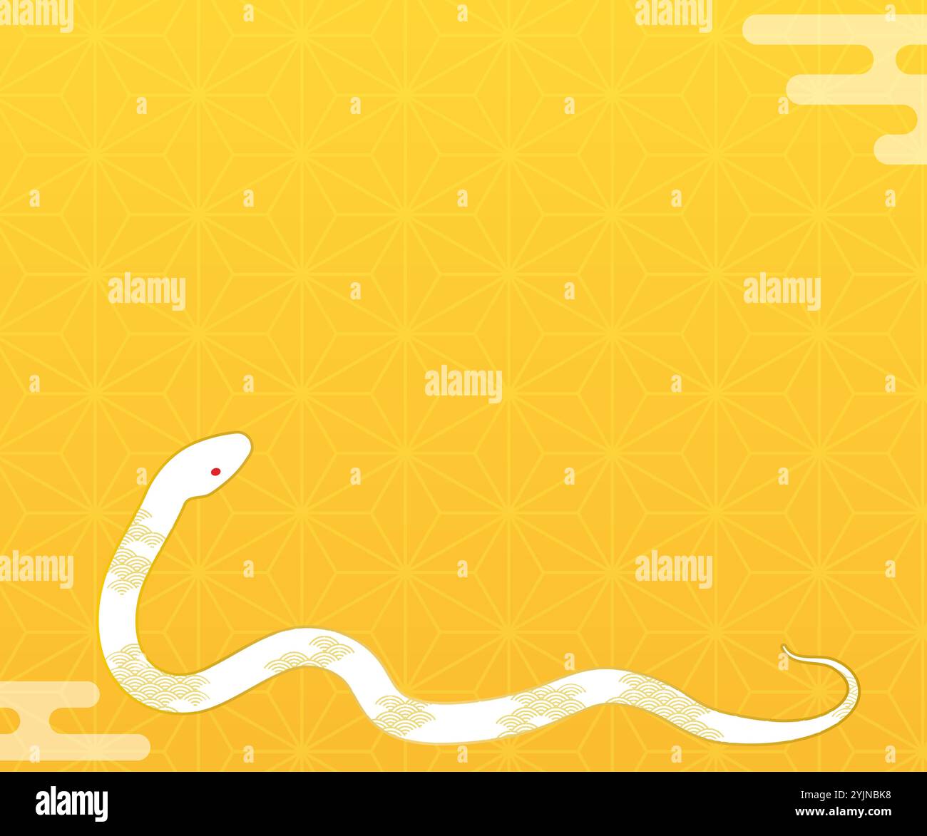 New Year's First Banner for the Year of the Snake 2025, Vector ...