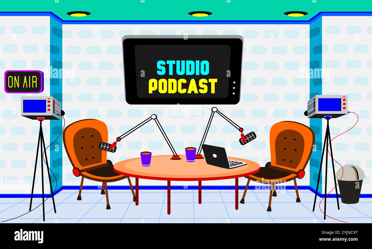 Recording broadcasting Stock Vector Images - Alamy