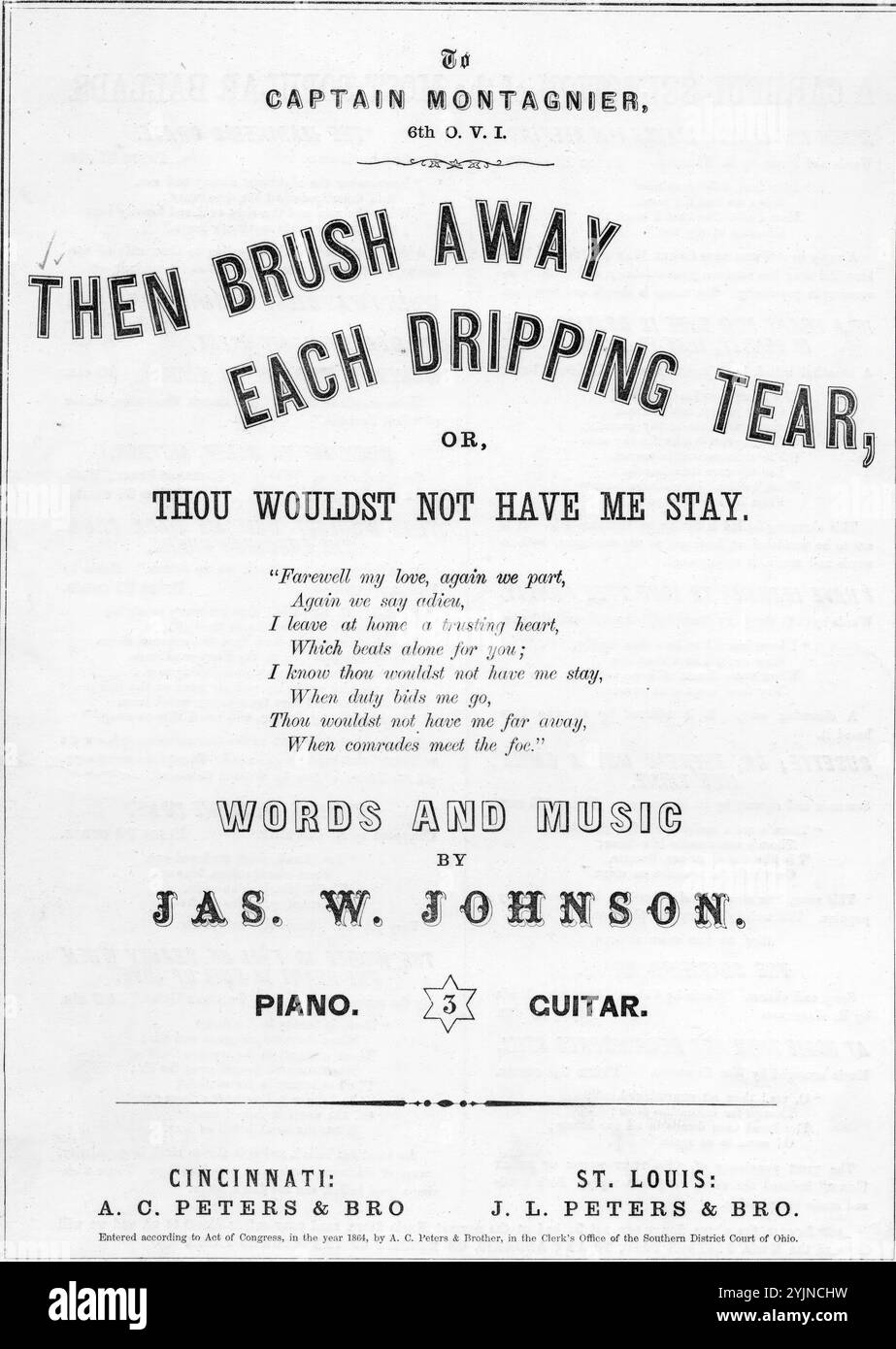 Then brush away each dripping tear, Johnson, Jas. W. (composer ...