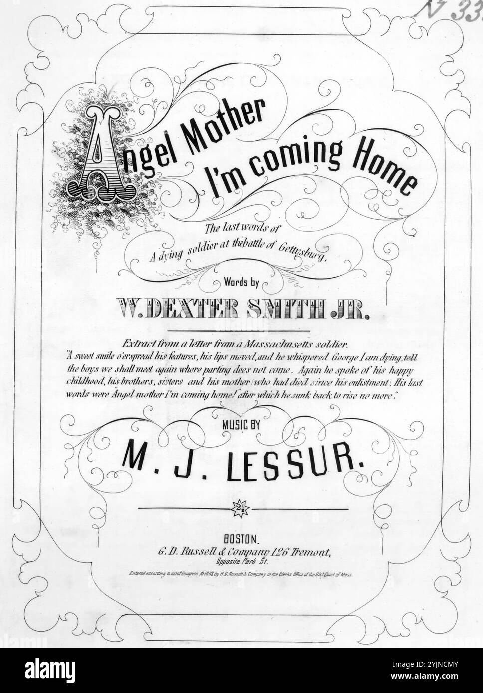 Angel mother, I'm coming home, Lessur, M. J. (composer), Smith, Dexter ...