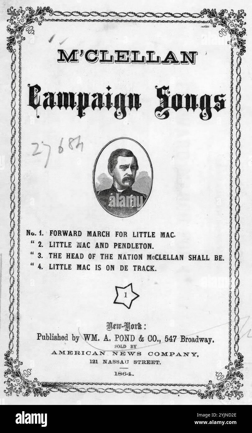 Forward march for Little Mac; Little Mac and Pendleton; The Head of the ...