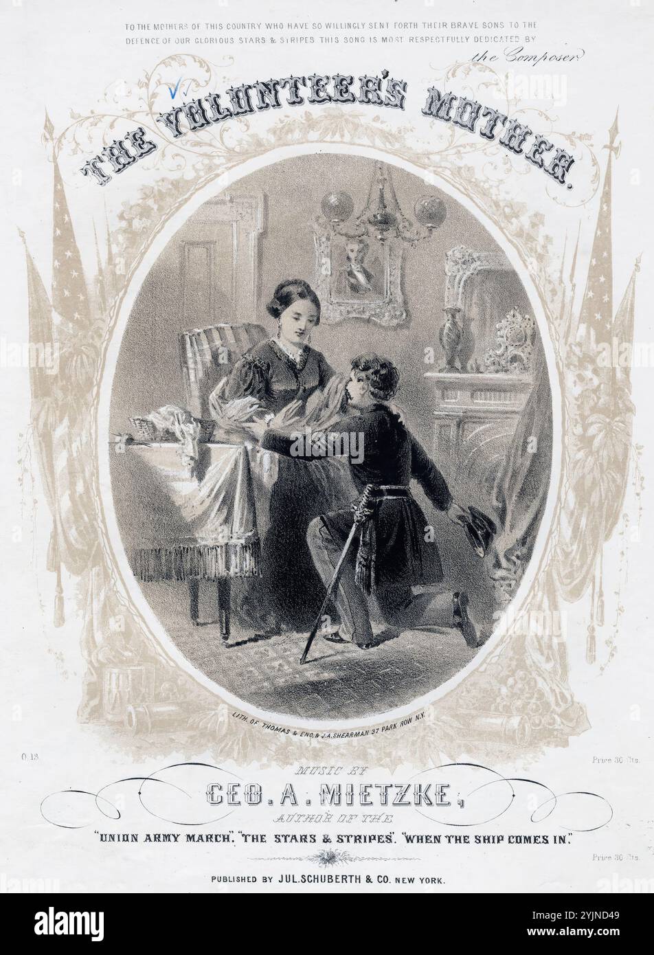 The Volunteers mother, Mietzke, Geo. A. (composer), Jul. Schuberth & Co ...