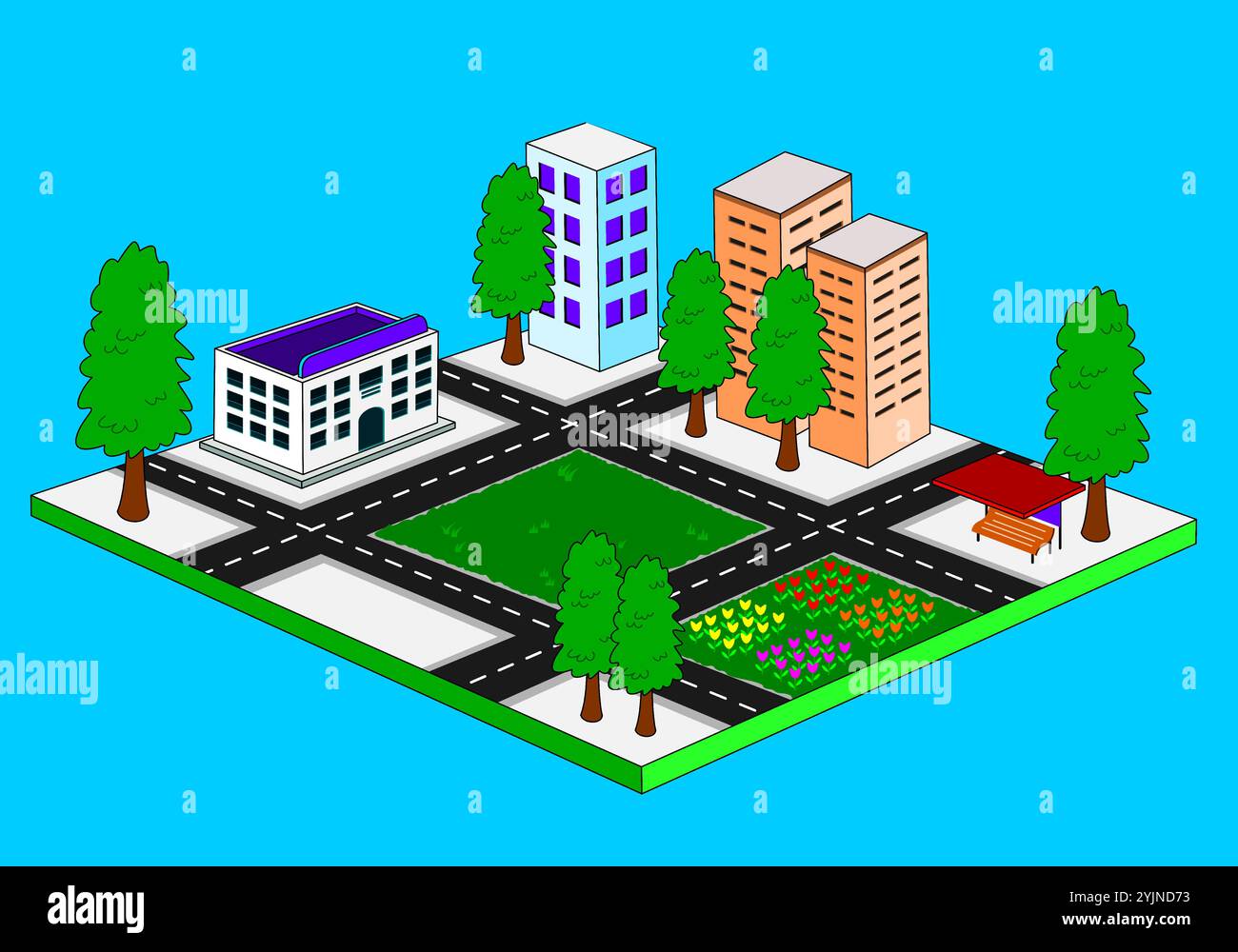 Vector metropolitan. urban areas and green open spaces. vector design ...