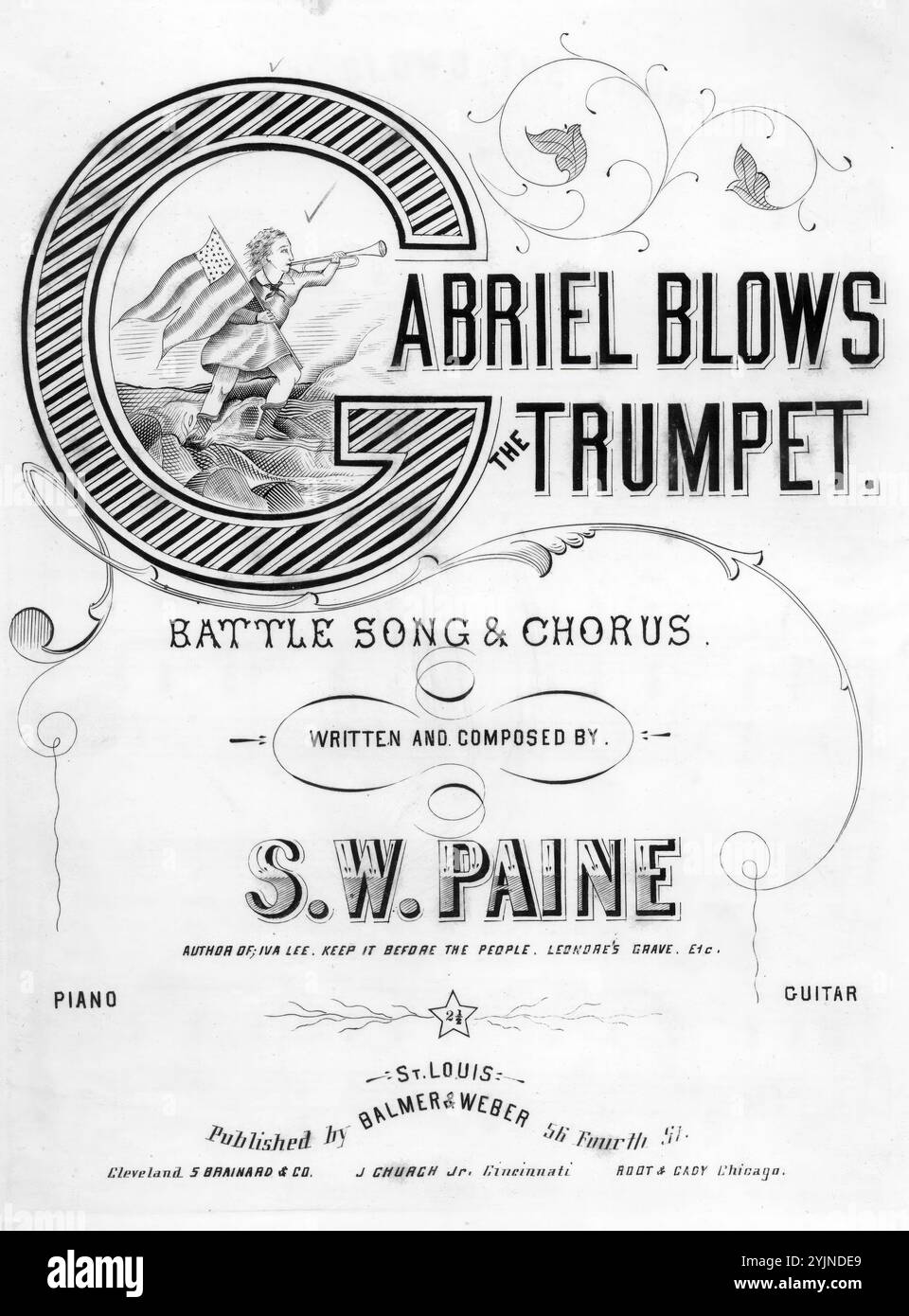 Gabriel blows the trumpet, Paine, S. W. (composer), Paine, S. W ...