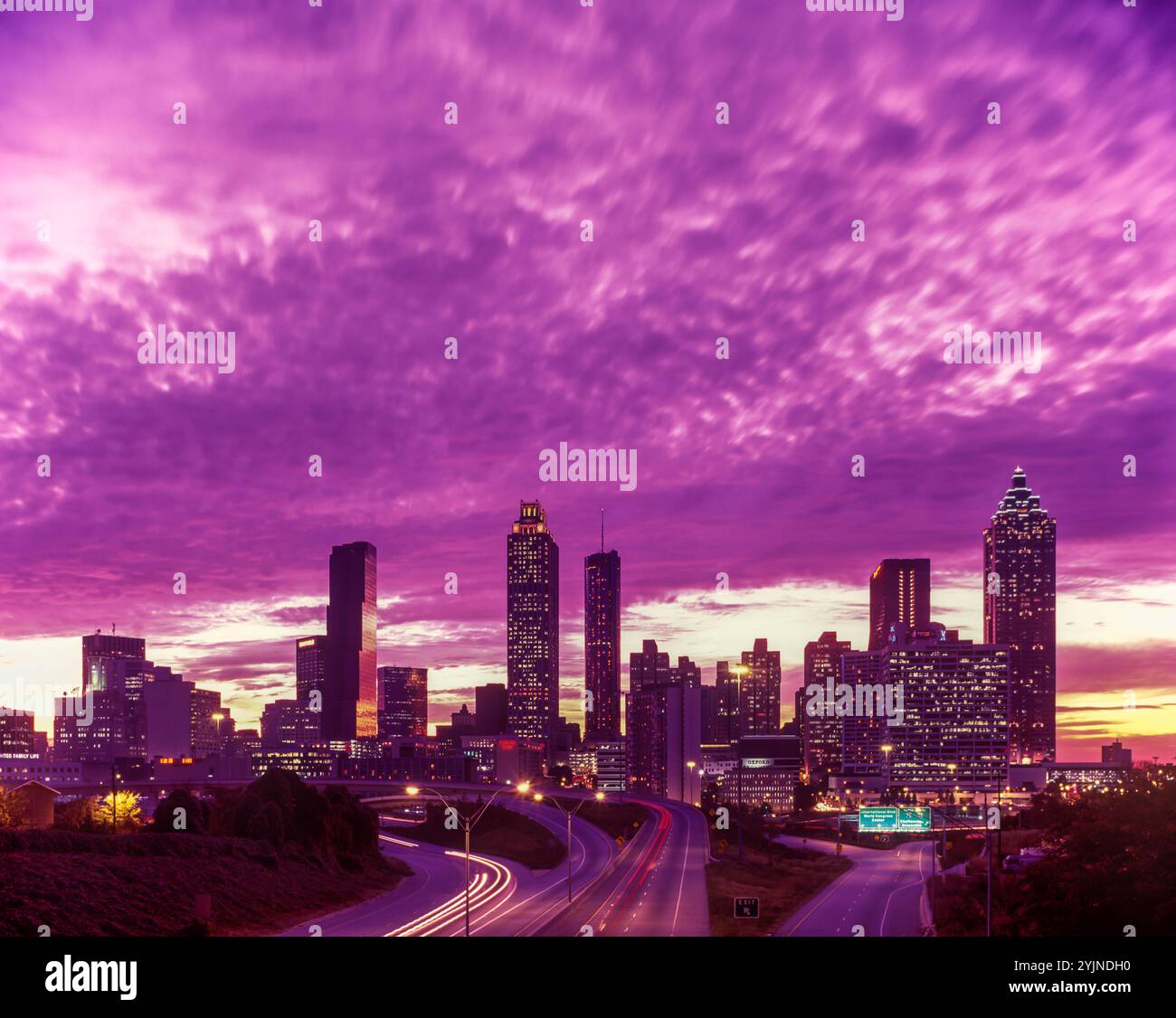 FREEDOM PARKWAY DOWNTOWN SKYLINE ATLANTA GEORGIA USA Stock Photo - Alamy