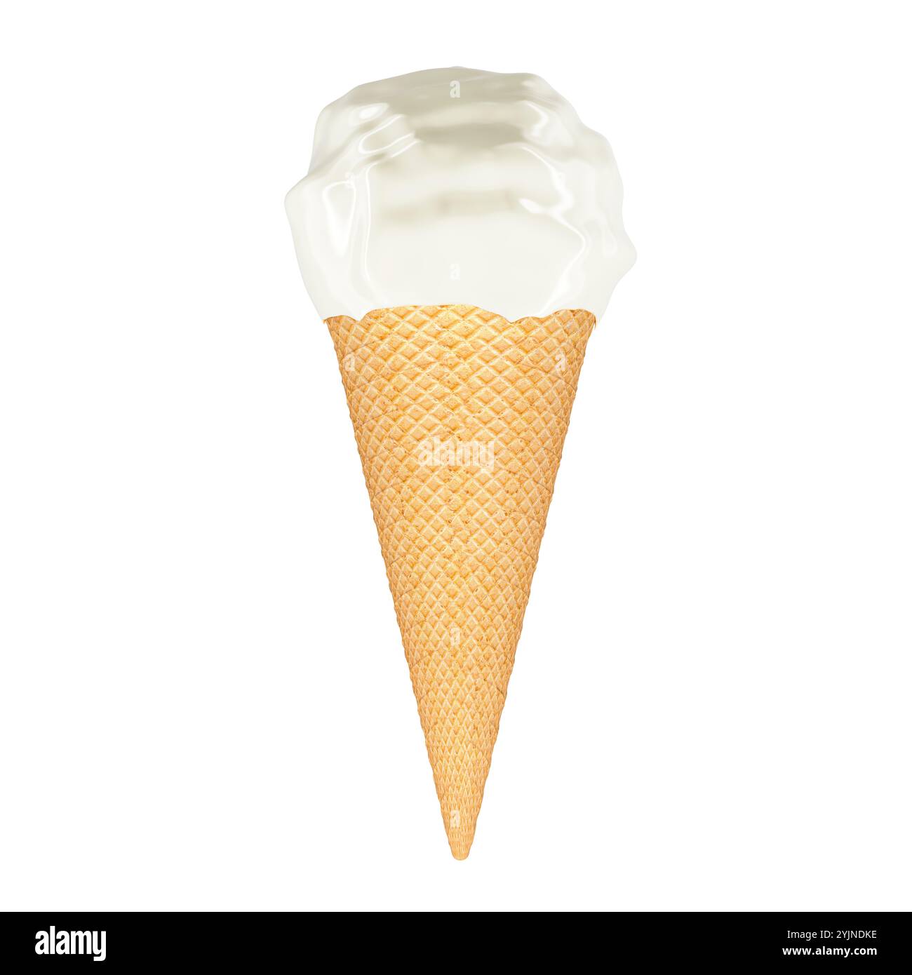 Ice cream cone 3d hi-res stock photography and images - Alamy
