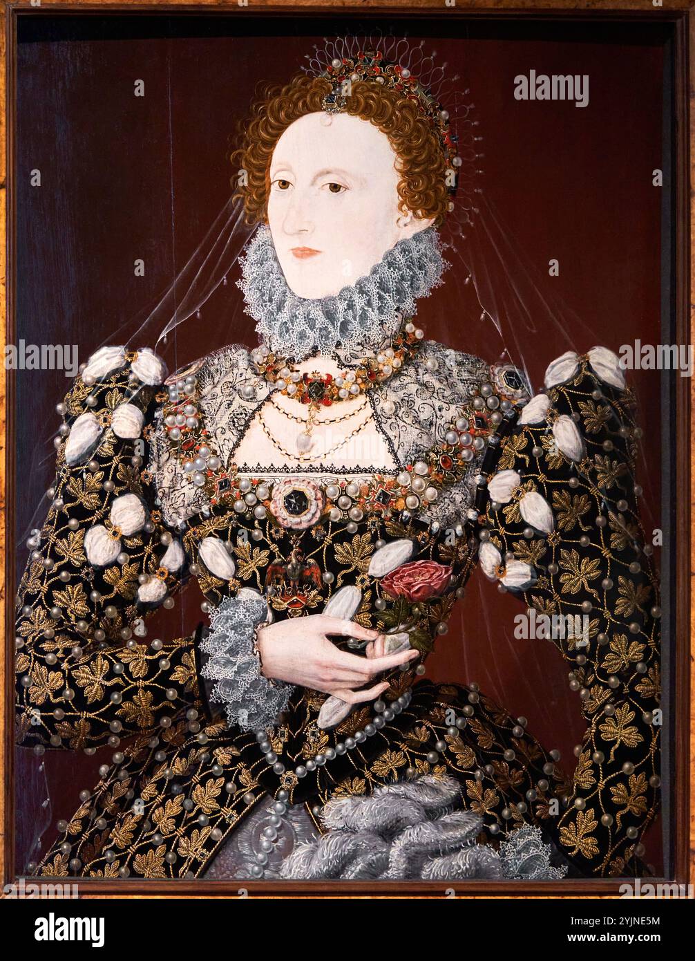 The Phoenix Portrait, Queen Elizabeth I, (1533-1603), about 1575 ...