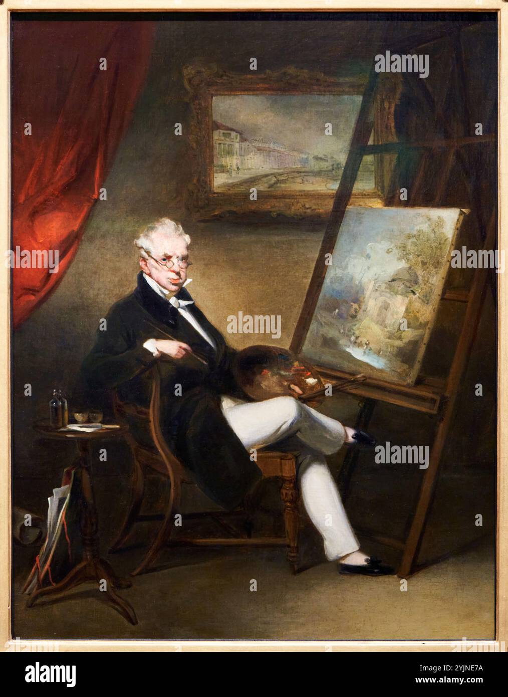 Self-portrait, George Chinnery, 1774-1852, About 1840, National Portrait Gallery, London, UK ...