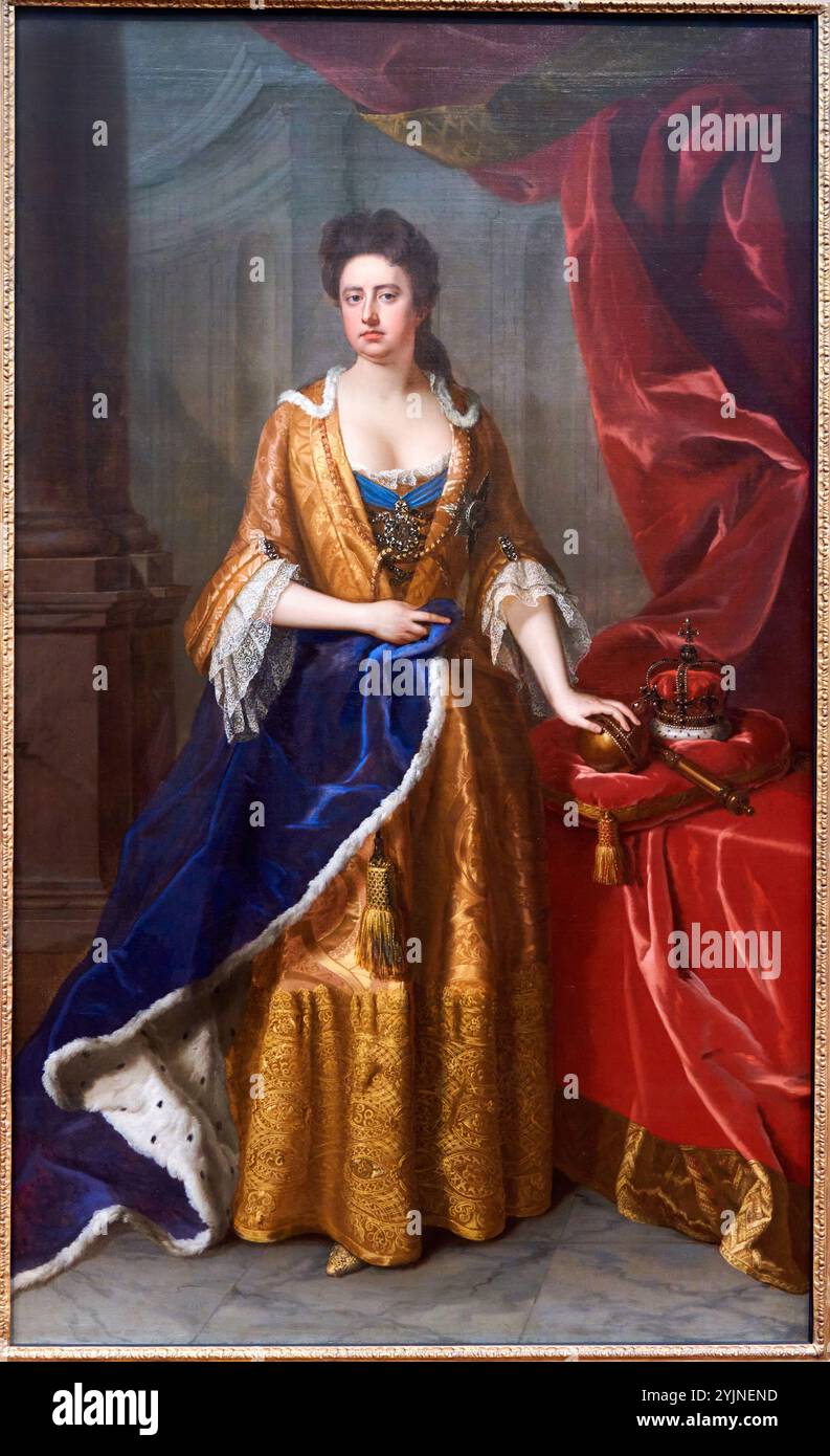 Queen Anne, (1665-1714), About 1702, by Michael Dahl, National Portrait ...